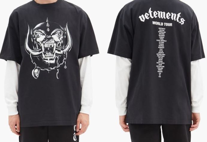 Motörhead x Vetements, la firma lanza un conjunto homenaje a la banda