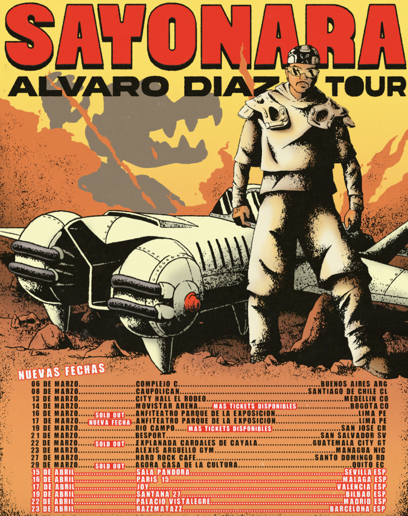 Álvaro Díaz anuncia su Sayonara Tour 2025 con 6 paradas en España