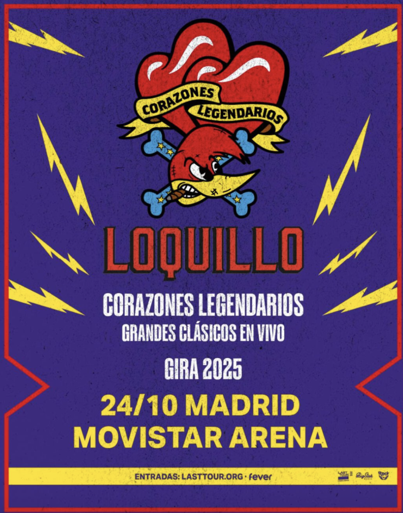 No te pierdas el concierto de Loquillo en el Movistar Arena